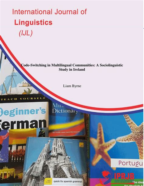 Pdf Code Switching In Multilingual Communities A Sociolinguistic