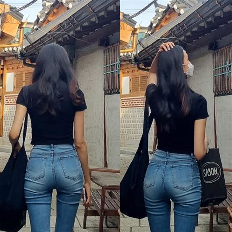 궁금증을 부르는 177cm 청바지 뒤태녀 몸매 네이버 블로그