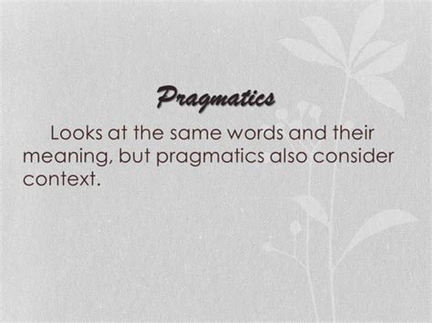 Semantic And Pragmatic Pptx