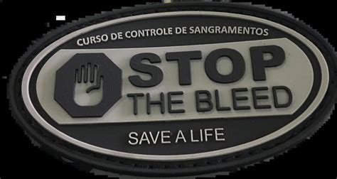 Patch Brasil Emborrachados Patch Emborrachado Stop The Bleed Save A