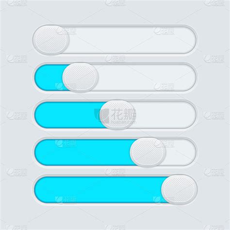 蓝色界面滑块