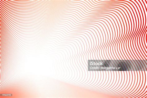 붉은 색조의 구불 구불 한 라인 벡터 컬러 물결 모양 프레임입니다 복사 공간이 있는 추상스트라이프 배경입니다 플래시 효과프랙탈 패턴 원근과 무한대의 디자인 개념 Eps10