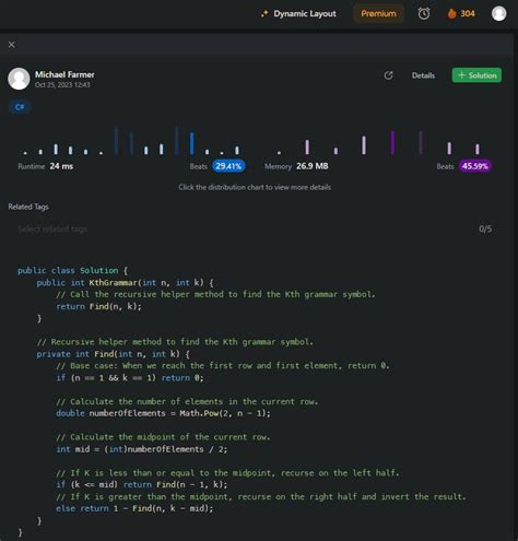 Daily Leetcode K Th Symbol In Grammar Michael Farmer Posted On The