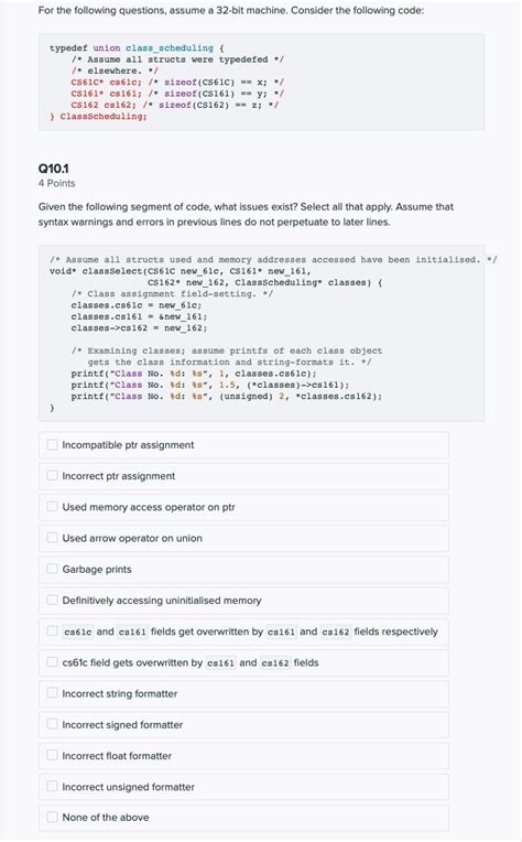 For The Following Questions Assume A Bit Machine Chegg Com