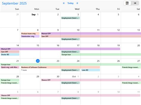 angular and ionic event calendar customizing the header example