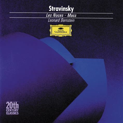 Stravinsky Les Noces Mass Uk Cds And Vinyl