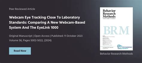 Enhance Your Research With Peer Reviewed Webcam Eye Tracking Research