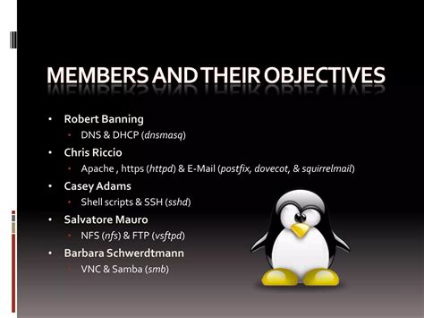 linux based network proposal ppt