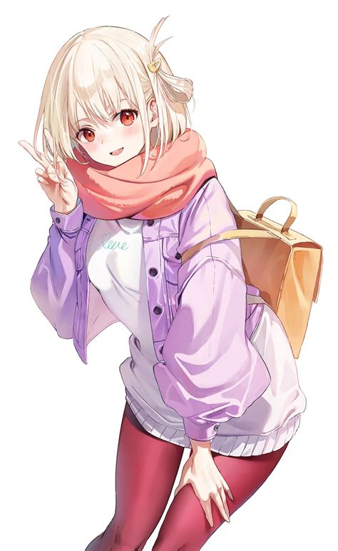 Nishikigi Chisato Lycoris Recoil Drawn By Emyo Danbooru