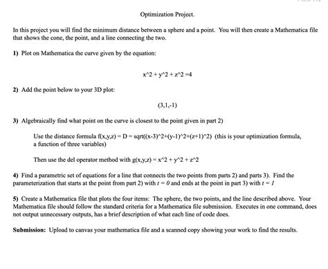 Solved In This Project You Will Find The Minimum Distance