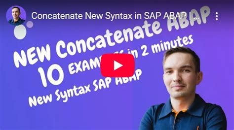 Concatenate Abap Sap Blog Abap Sap From Artur