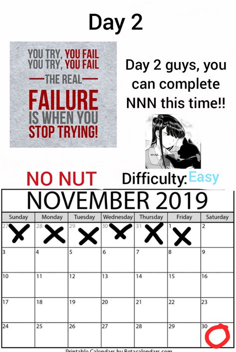 Day 2 For Nnn Ill Keep Posting The Calendar Until Nnn Ends R Memes