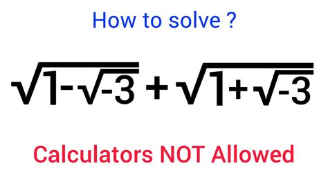 A Nice Algebra Problem Simplify Radicals YouTube
