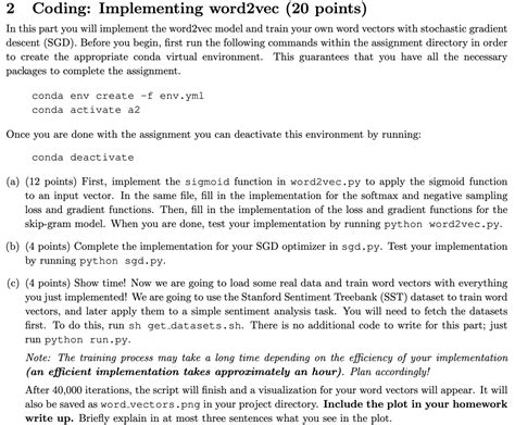 cs 224n 2019 assignment 2 word2vec[coding]——part 1 moverzp的博客