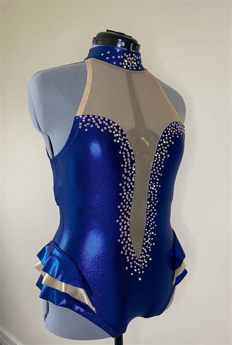 Customisable Deep V Neck Leotard Halterneck Frilly Circus Etsy Uk
