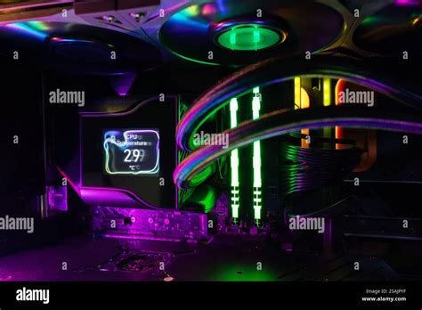 Case Mod Concept With Cpu Liquid Cooling System Motherboard Case Led