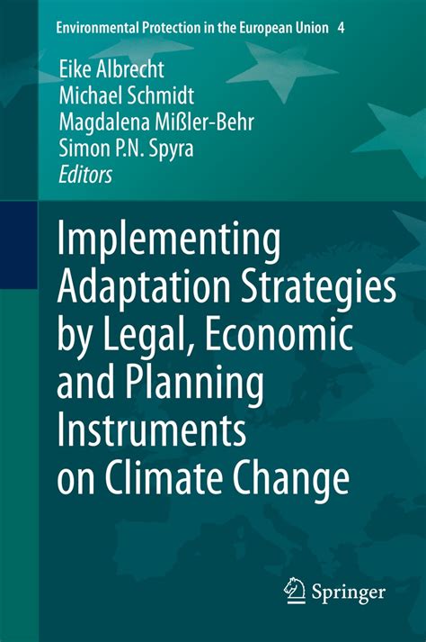 Implementing Adaptation Strategies By Legal Economic And Planning