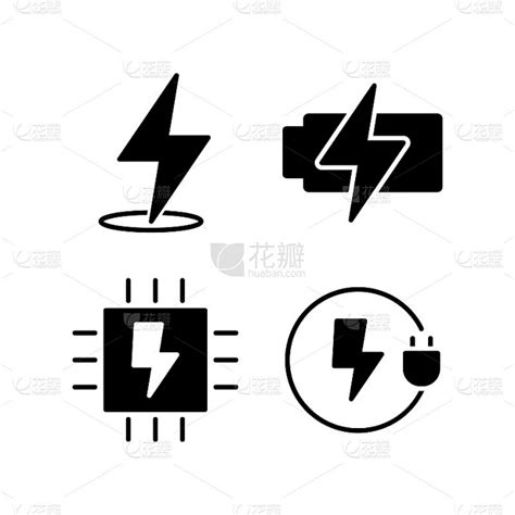 电子图标设计矢量模板插图标志和符号eps 10白色背景素材 花瓣网