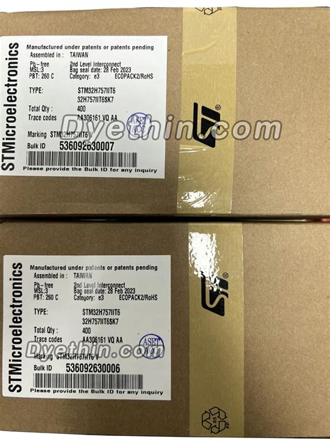 stm32h757iit6 stmicroelectronics embedded microcontrollers dyethin