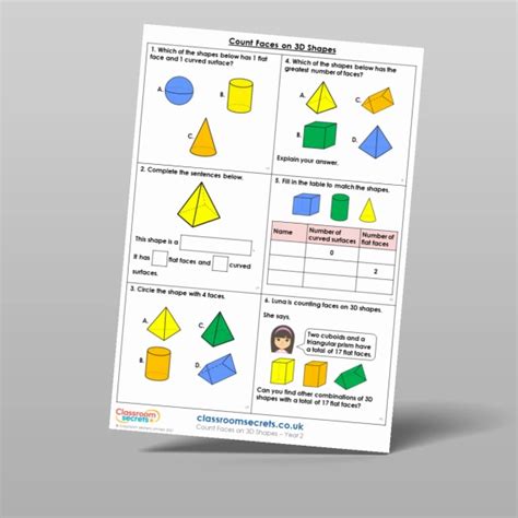 Count Faces On 3d Shapes Discussion Problem Resource Classroom Secrets