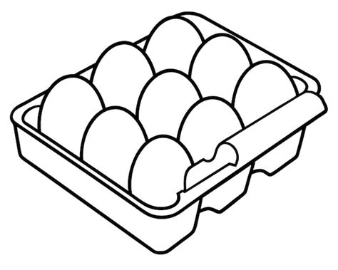 An Illustration Of A Box Of Eggs That Has A Drawing Of A Chicken Egg In