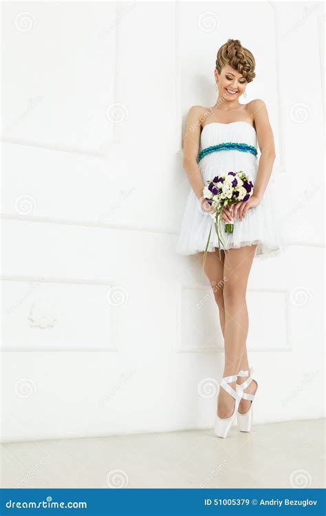 Studio Portrait Of A Ballerina Stock Image Image Of Light Performer