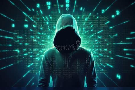 Anonymous Hacker Concept Of Hacking Cybersecurity Cybercrime Cyberattack Stock Illustration