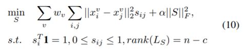 自适应近邻的多视图聚类 graph learning for multiview clustering复现 csdn博客
