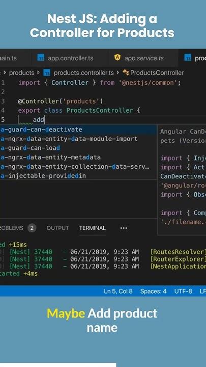 Nest Js Tutorial Adding A Controller For Products Youtube
