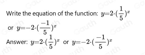 solved the graph of an exponential function passes through the points