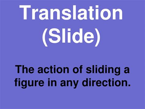 Ppt Symmetry Transformations Rotation Translation Reflection Dilation