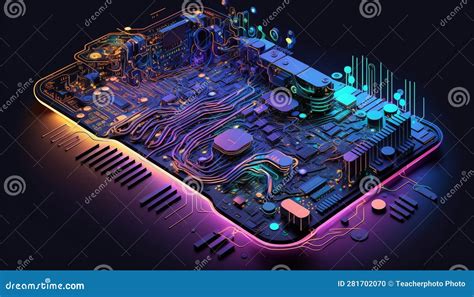 Technology With A Captivating Circuit Board Background Featuring Intricate Electronic Pathways