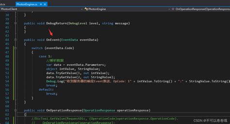 Photonserver 服务端给客户端的event推送photon Server Sendevent Csdn博客