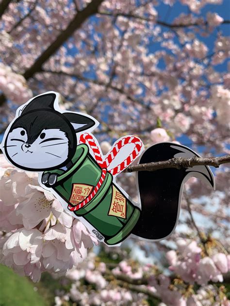 Kuda Gitsune Pipefox Yokai Sticker Etsy