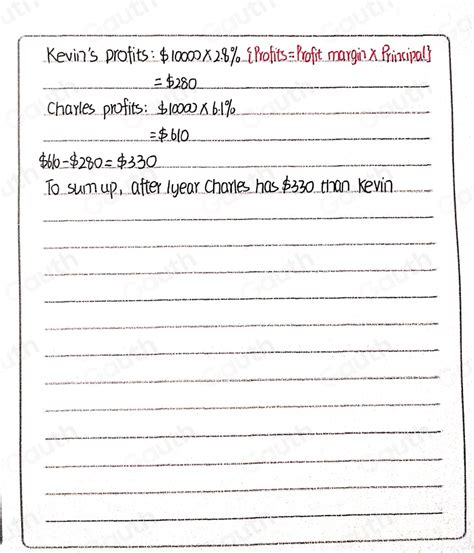 Solved Two Brothers Kevin And Charles Each Inherit 10000 Kevin