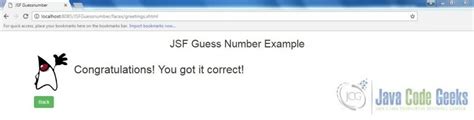 JSF Guess Number Example Java Code Geeks