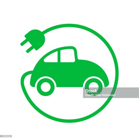 전기 자동차 도로 충전 스테이션 기호 아이콘입니다 전기 자동차 로고 기호 버튼입니다 에코 교통 교통 에너지 전력 요금 벡터 일러스트 이미지입니다 흰색 배경에 격리 아이콘에