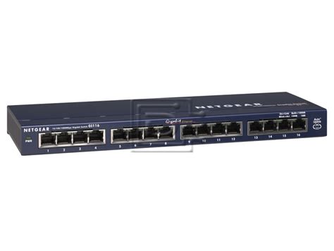 Netgear Prosafe Unmanaged Gs116 Gs116v2 16 Port Gigabit Ethernet Switch