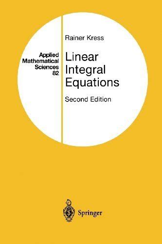 Linear Integral Equations By Rainer Kress Goodreads