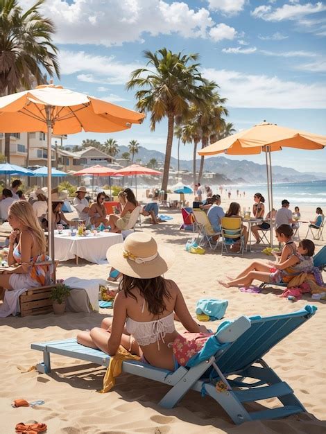 Premium Ai Image Beach Day Premium Ai Image Beach Day