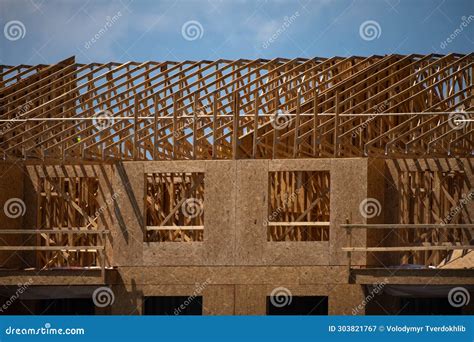 Roof Building Standard Timber Framed Building With Roof Trusses Roof