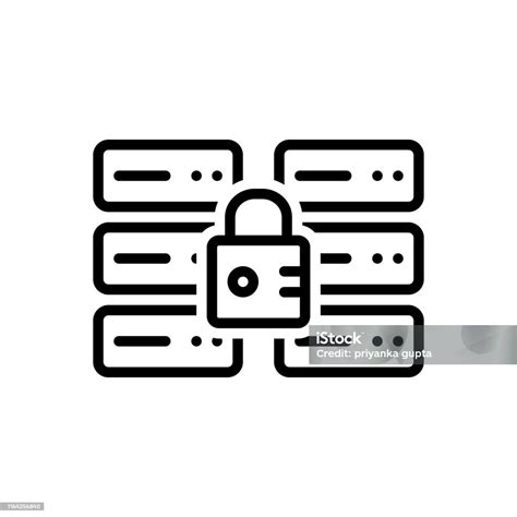 Secure Database Stock Illustration Download Image Now Computer Part