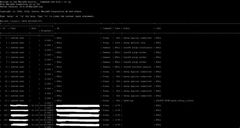 [mdev 25883] galera cluster hangs while delete from mysql wsrep