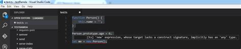 Visual Studio Code Simple Issue With Typescript And Vscode Stack
