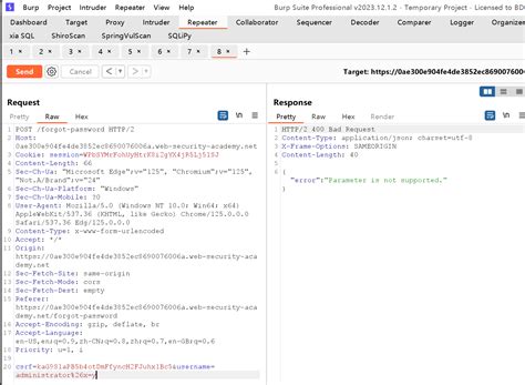 Lab Exploiting Server Side Parameter Pollution In A Query String实验室：利用查询字符串中的服务器端参数污染利用查询字符串中