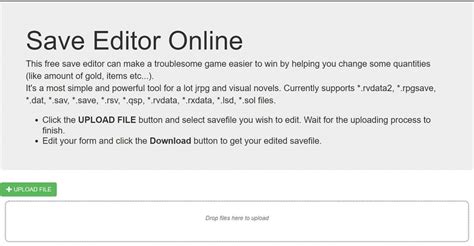 Save Editor Online FAP Nation