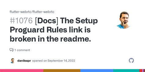 Docs The Setup Proguard Rules Link Is Broken In The Readme · Issue