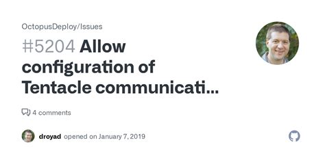Allow Configuration Of Tentacle Communication Settings Via The Api