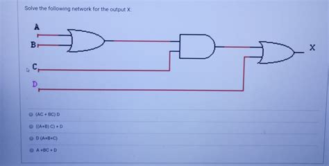 Solved For The Multiplexer Circuit Shown A Combination Of Chegg
