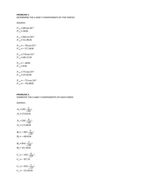 Static Problem Set Unfinished Pdf Coordinate System Euclidean